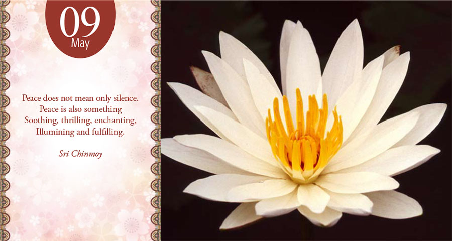 May 9th daily poem and image – Sri Chinmoy's poetry