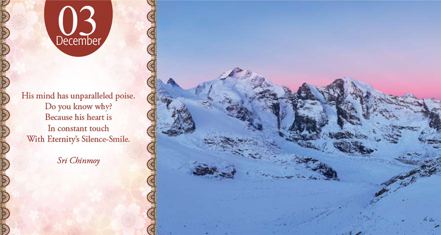 December 3rd daily quote – Sri Chinmoy's poetry